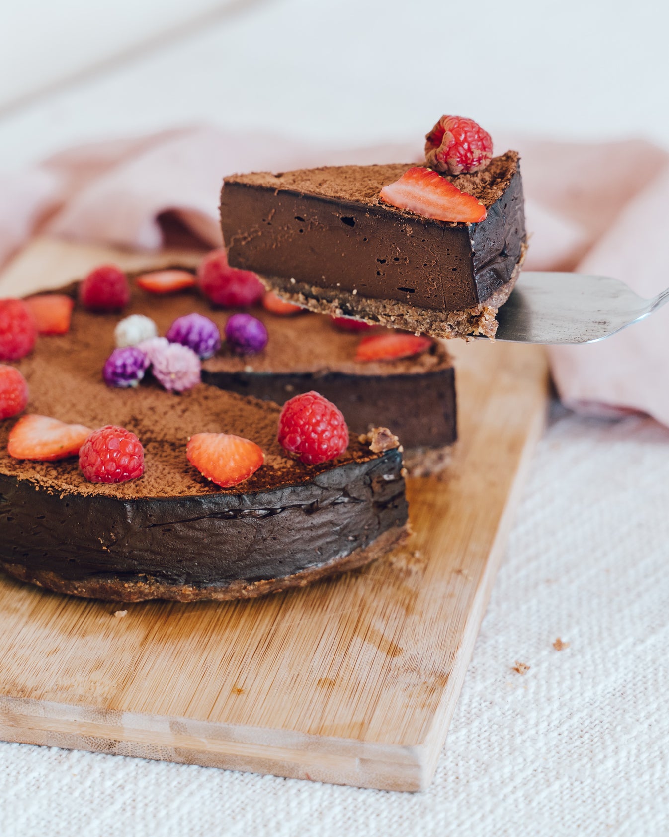 Raw Vegan Dark Chocolate Cake – ThankGoodnessFoods
